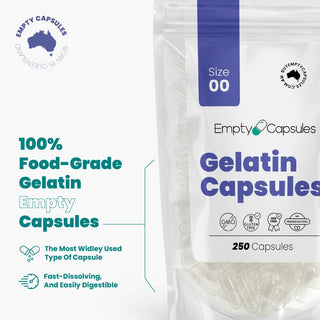 Gelatin Capsules | Food-Grade BSE-Free | BEC Australia