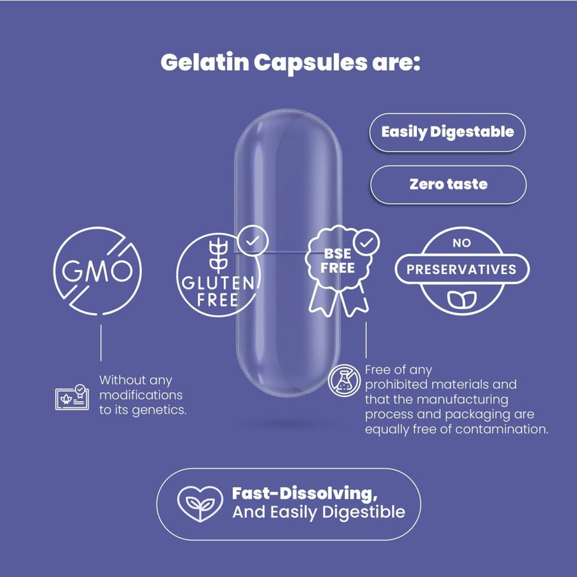 Gelatin Capsules | Food-Grade BSE-Free | BEC Australia